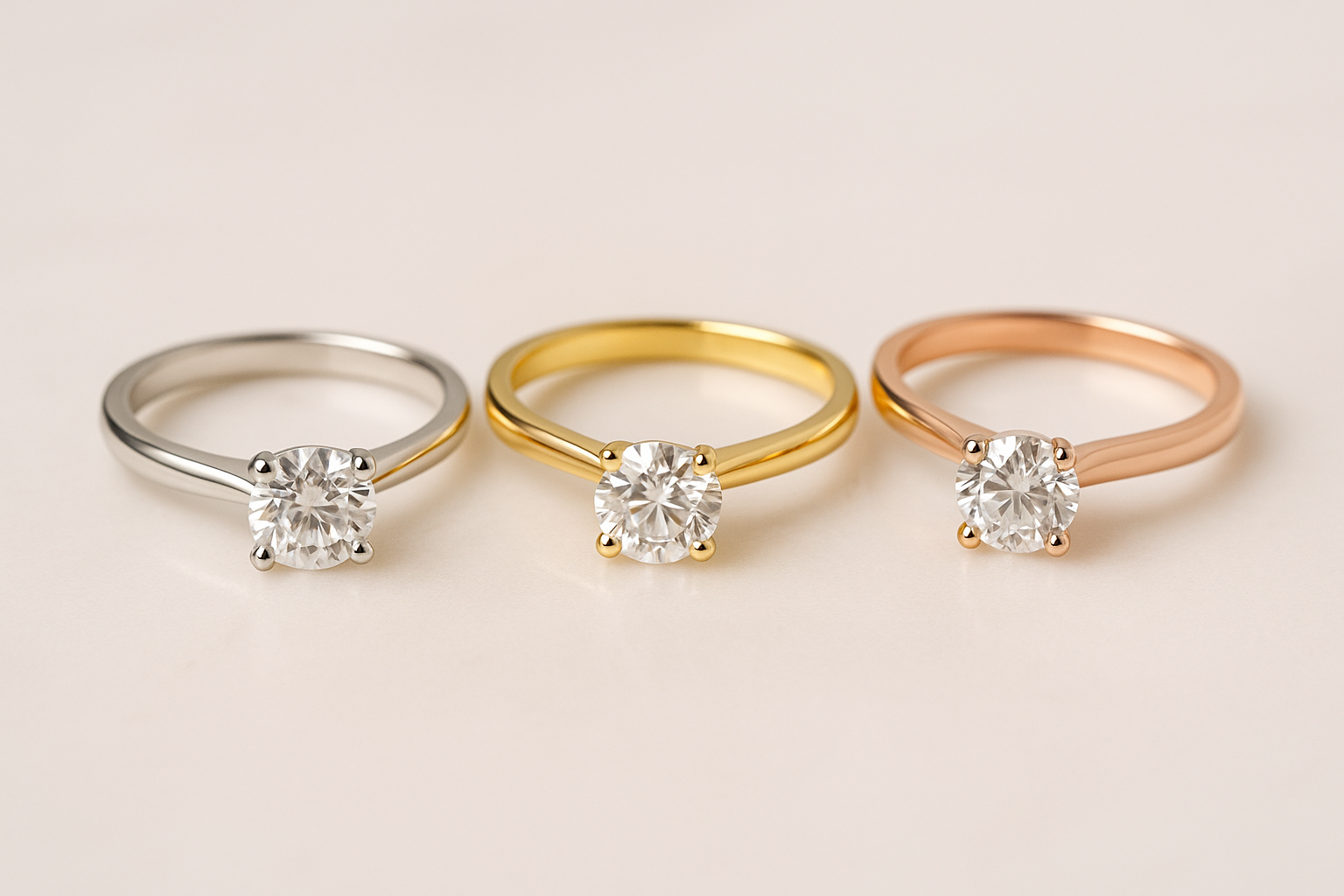 White Gold vs Yellow Gold vs Rose Gold: Which Metal Colour Is Best for ...